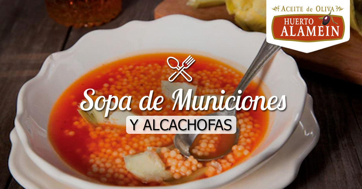 Sopa de Municiones y Alcachofas - Huerto Alamein
