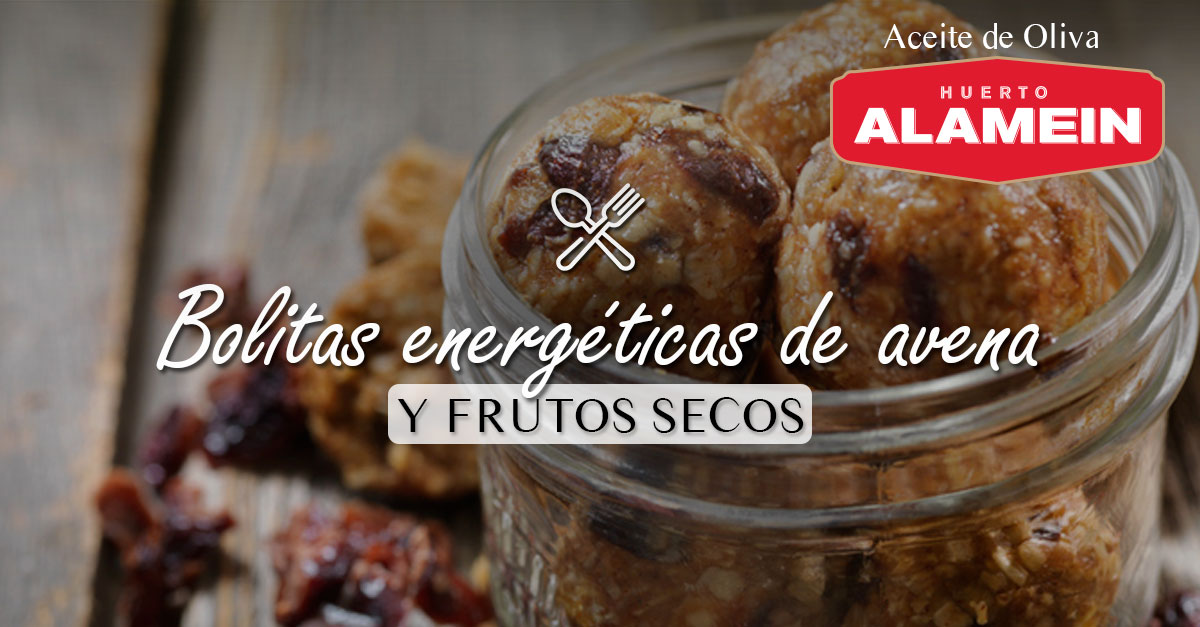 Bolitas energéticas de avena y frutos secos - Huerto Alamein