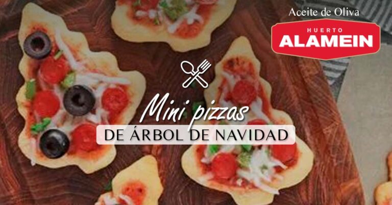 Mini Pizzas de Árbol de Navidad - Huerto Alamein