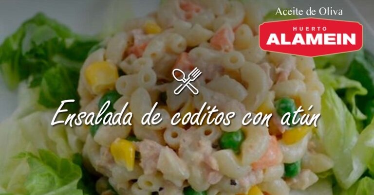 Ensalada de Coditos con Atún - Huerto Alamein