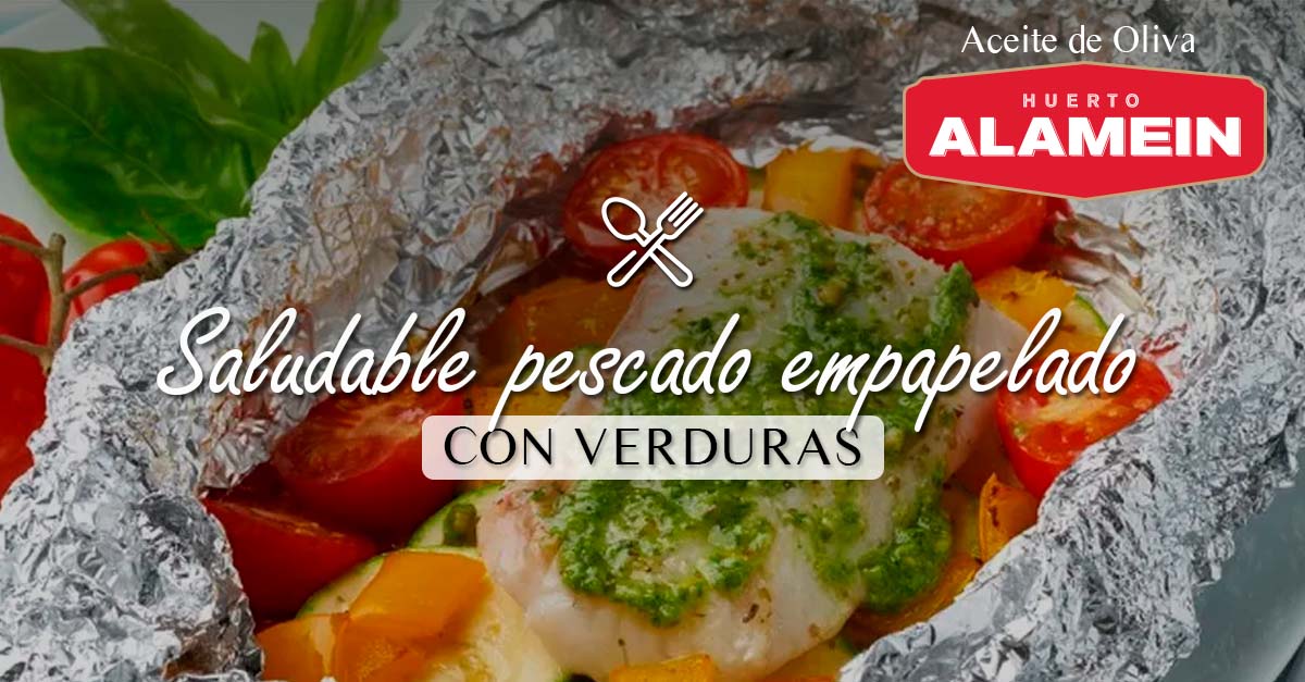 Saludable pescado Empapelado con Verduras - Huerto Alamein